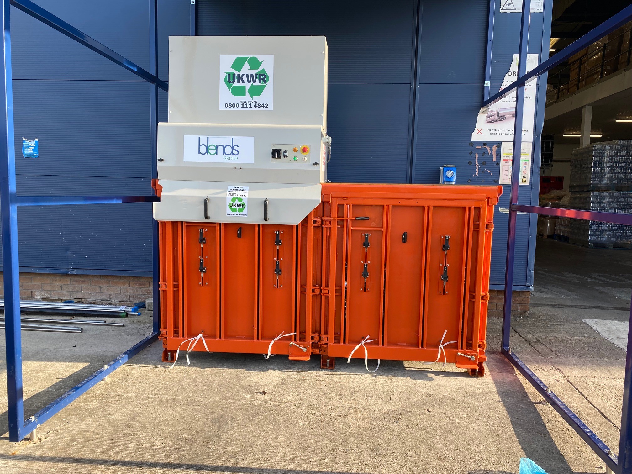UK250 Series 250Kg Twin Chamber Baler - UK Waste & Recycling